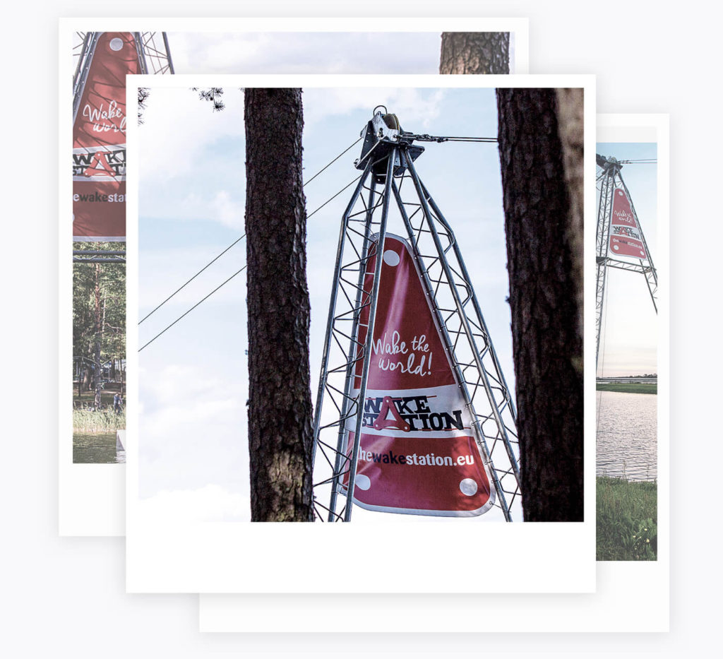 Wakestation - two tower cable system for wakeboarding